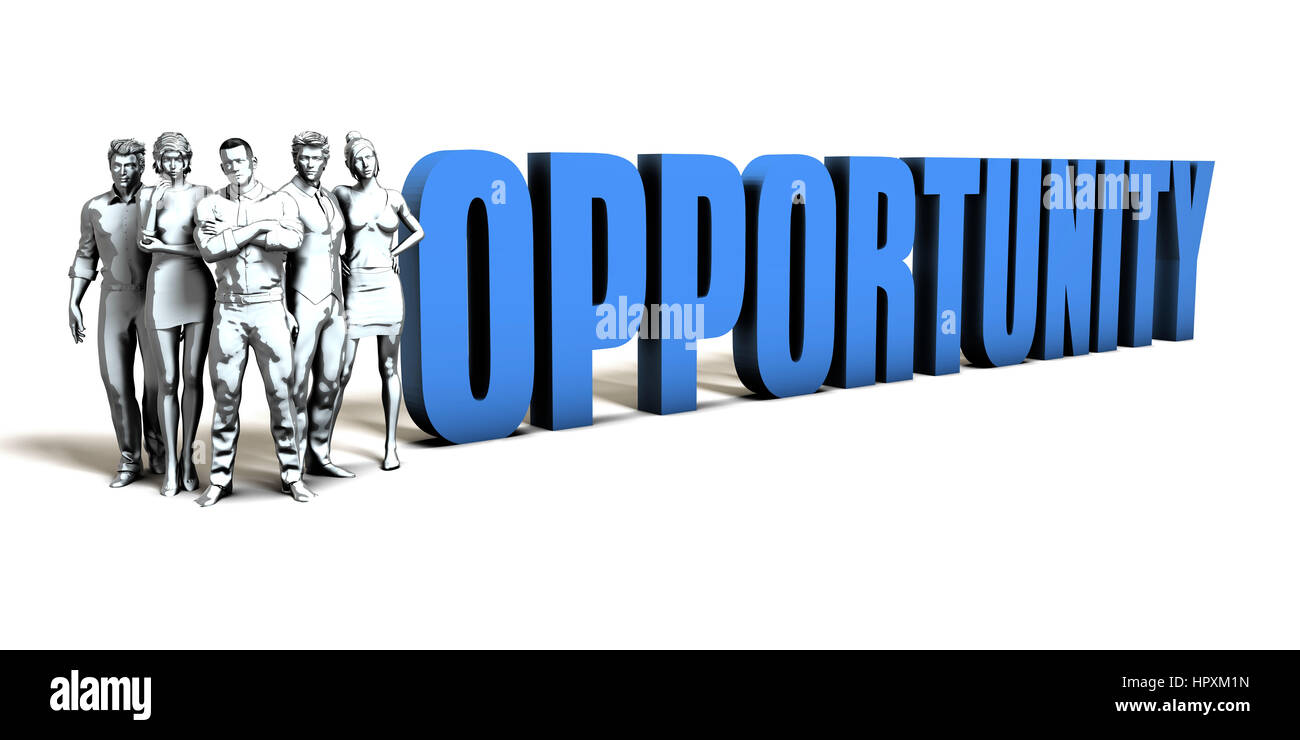 Opportunity Business Concept as a Presentation Background Stock Photo ...