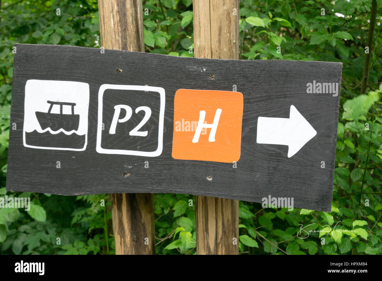 Direction sign in train hi-res stock photography and images - Alamy