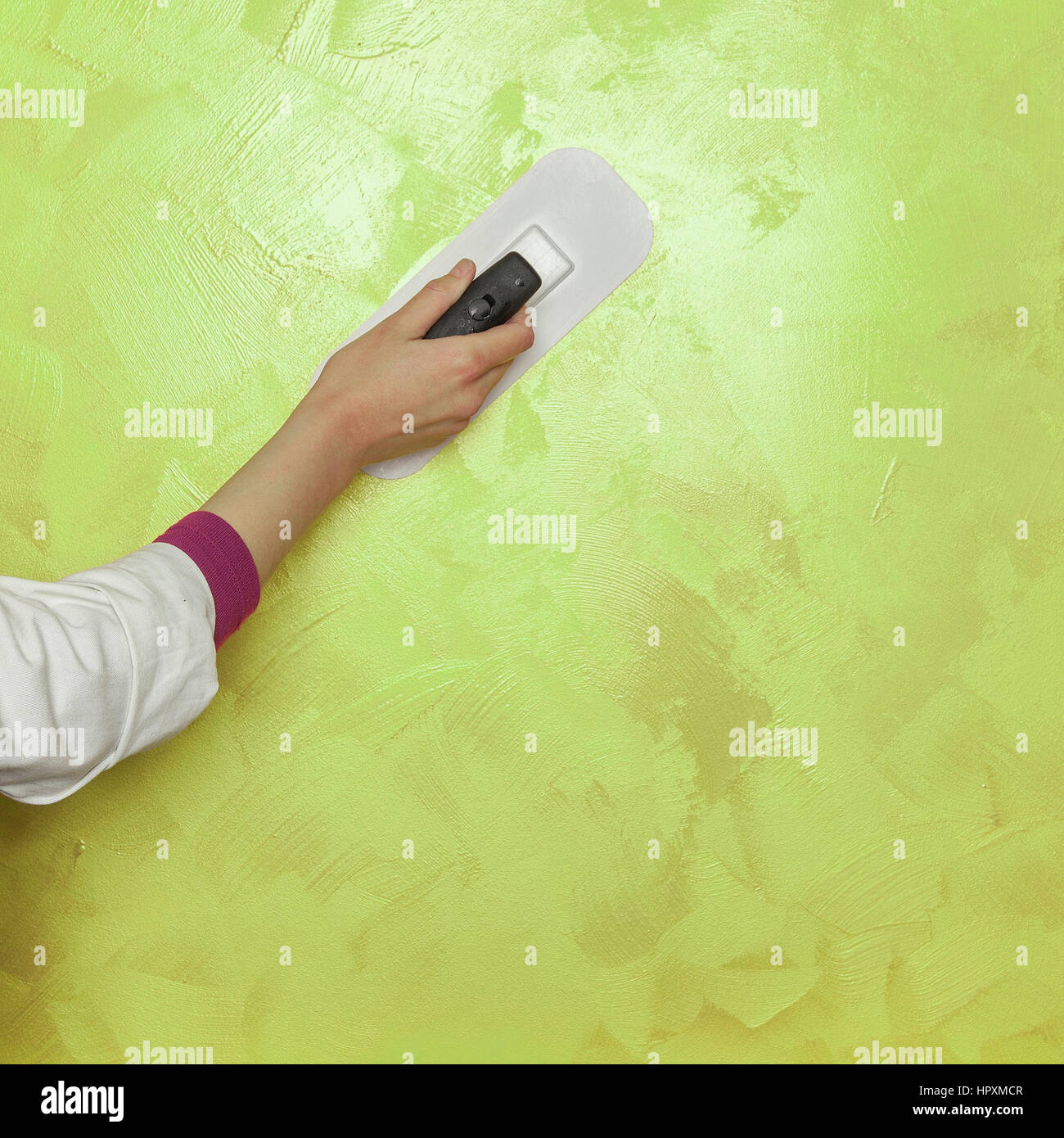 painted surface with hand, texture background Stock Photo - Alamy