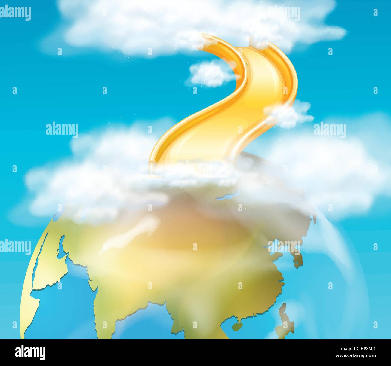 Clouds blue sky from Stock Vector Images - Alamy
