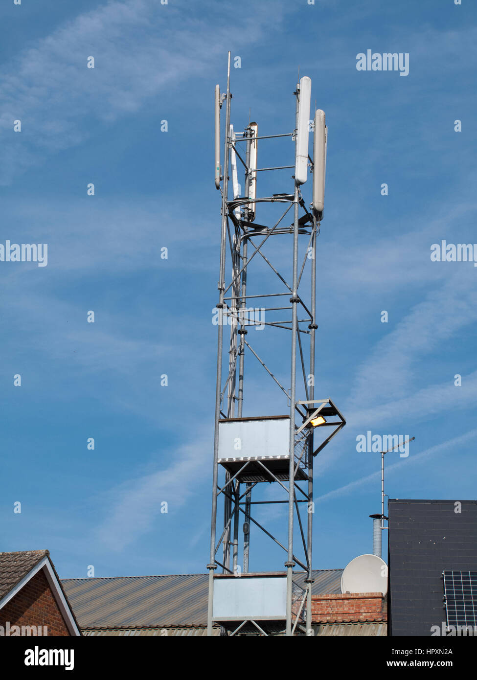 Mobile phone and telecommunication transmitters at Wokingham fire ...