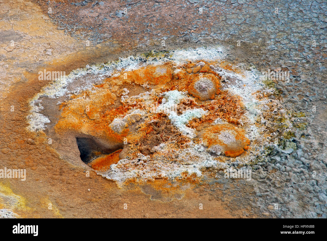 A geothermal spot noted for its bubbling pools, boiling mud pits and ...