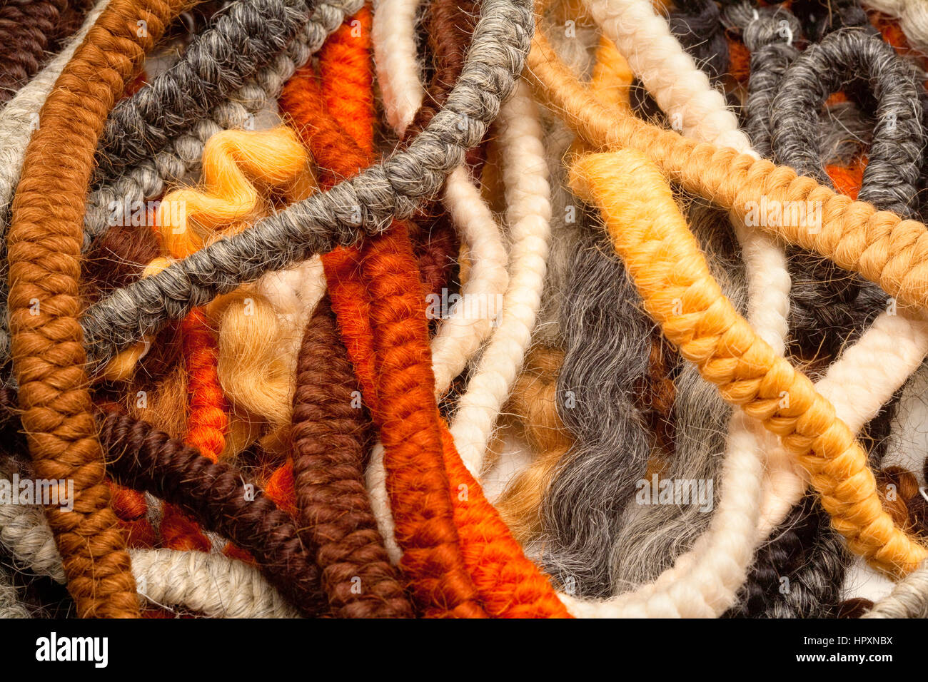 Crepe Hair Used for Making Beards and Moustaches Stock Photo - Alamy