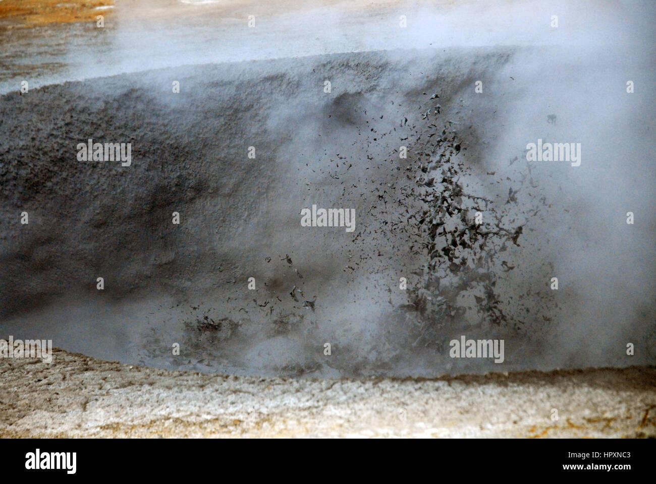 A geothermal spot noted for its bubbling pools, boiling mud pits and ...