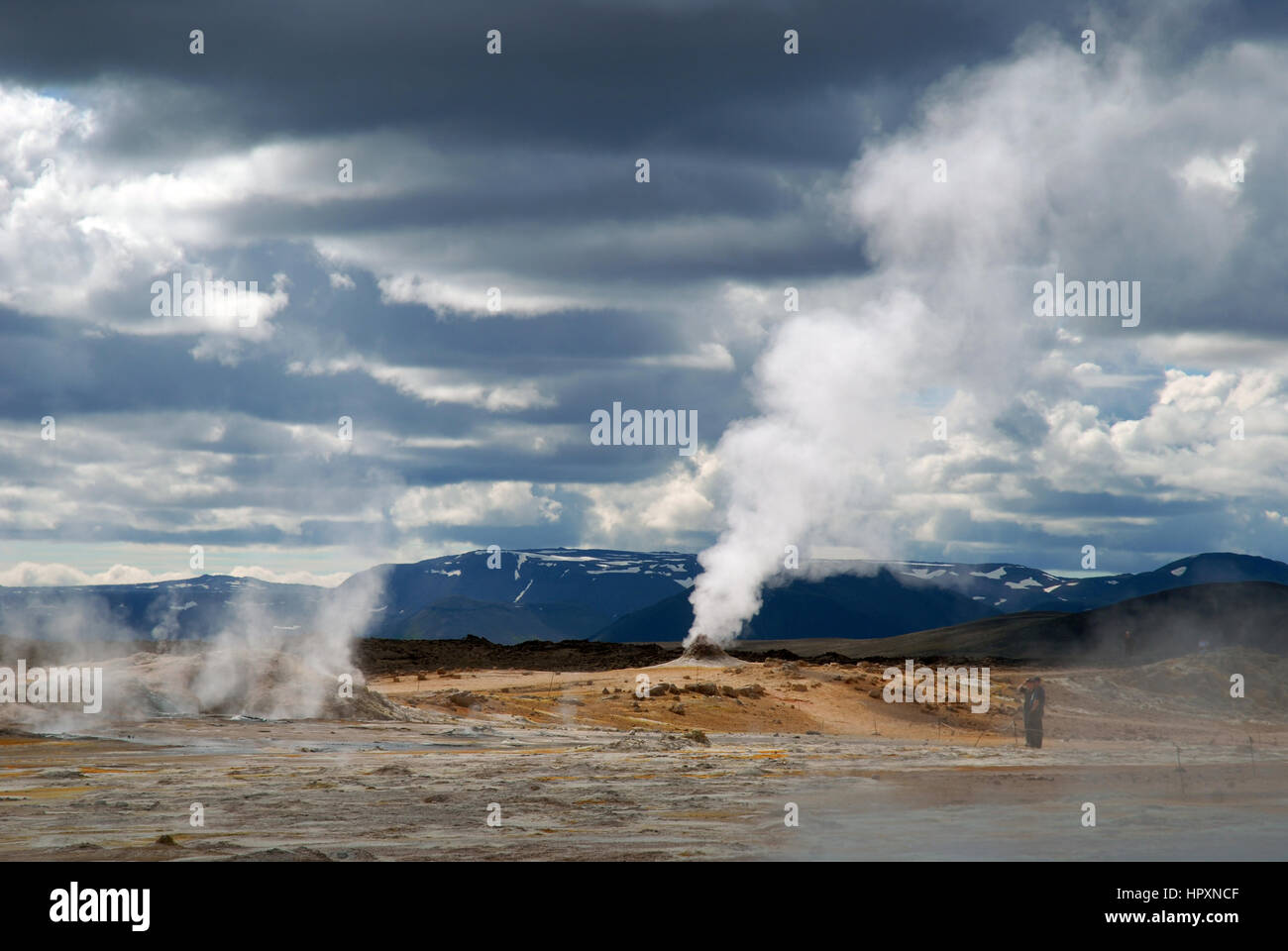 A geothermal spot noted for its bubbling pools, boiling mud pits and ...