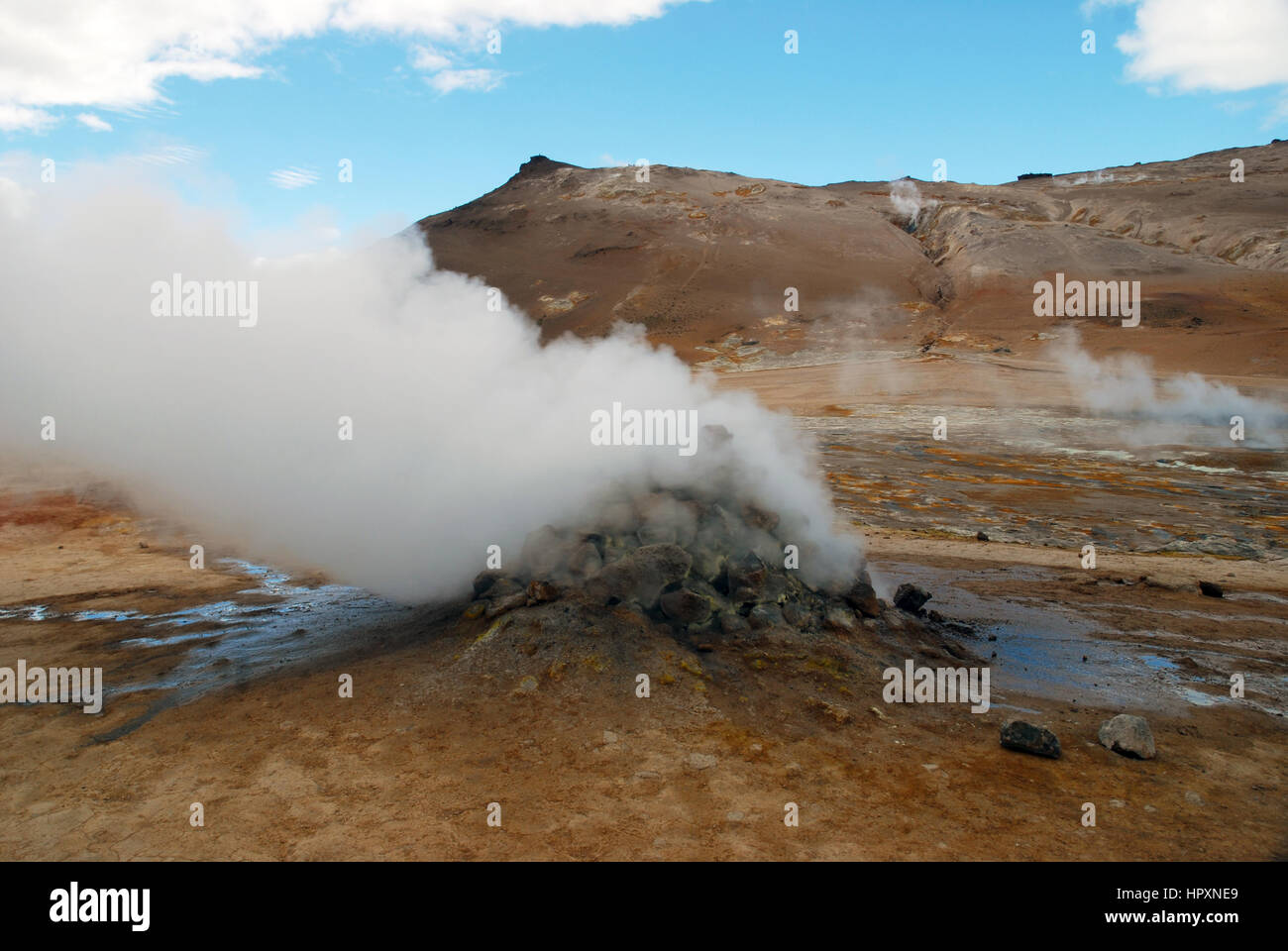 A geothermal spot noted for its bubbling pools, boiling mud pits and ...
