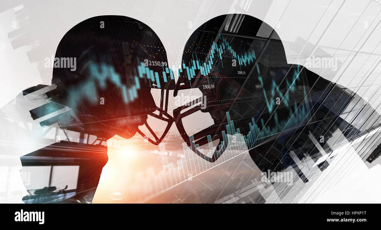 Double exposure football players playing hi-res stock photography and ...