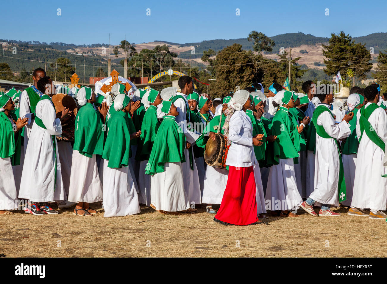 Ethiopian Christians Celebrating Timkat (Epiphany), Jan Meda Sports ...