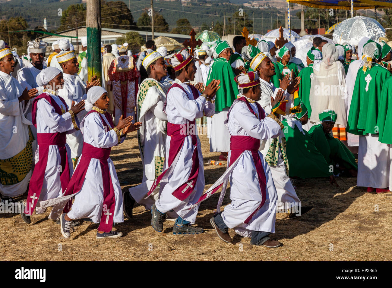 Ethiopian Christians Celebrating Timkat (Epiphany), Jan Meda Sports ...