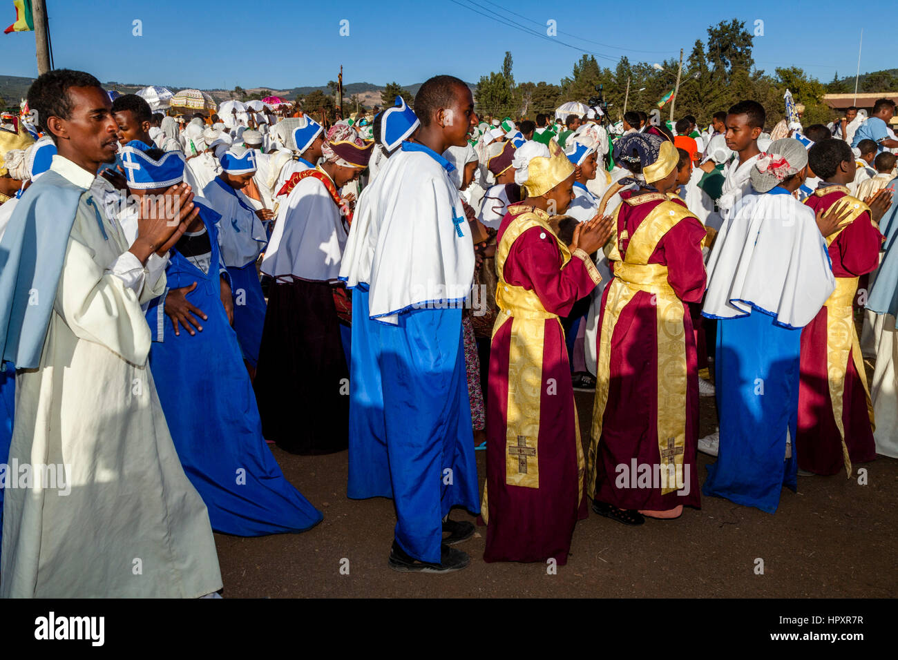 Young Ethiopian Christians Celebrating Timkat (Epiphany), Jan Meda ...