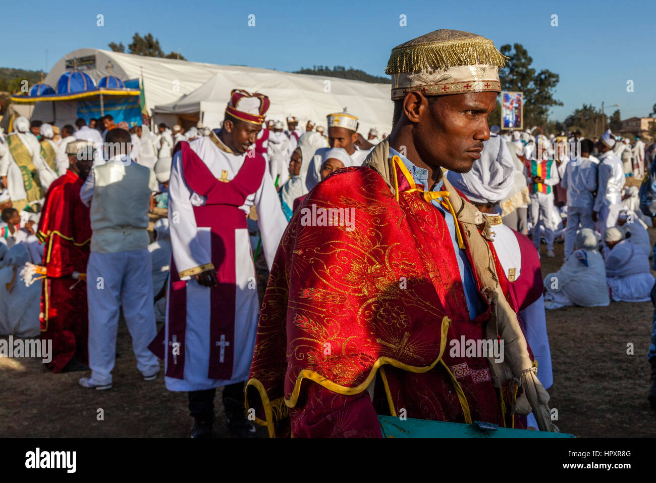 Ethiopian Christians Celebrating Timkat (Epiphany) At The Jan Meda ...