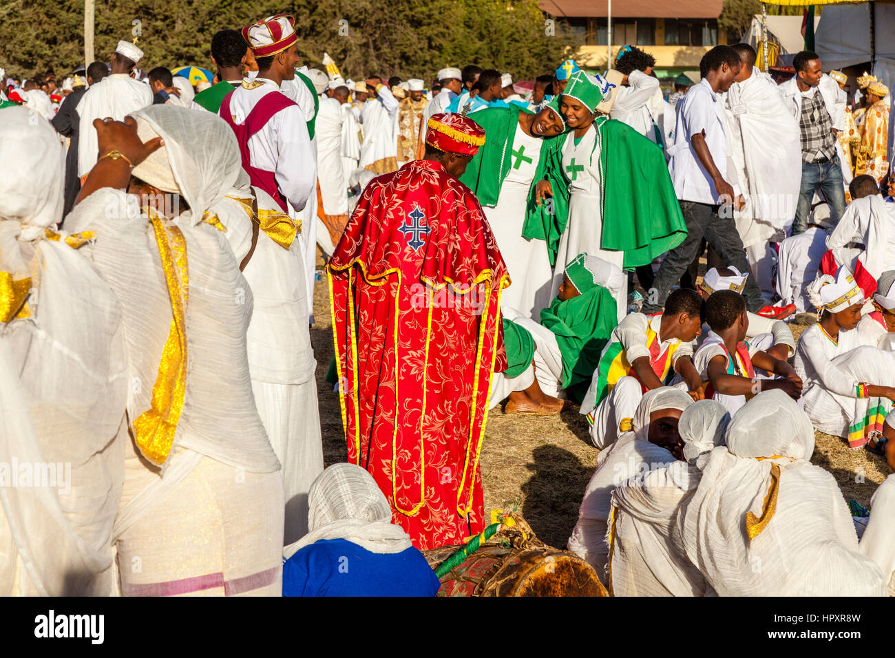 Ethiopian Christians Celebrating Timkat (Epiphany) At The Jan Meda ...