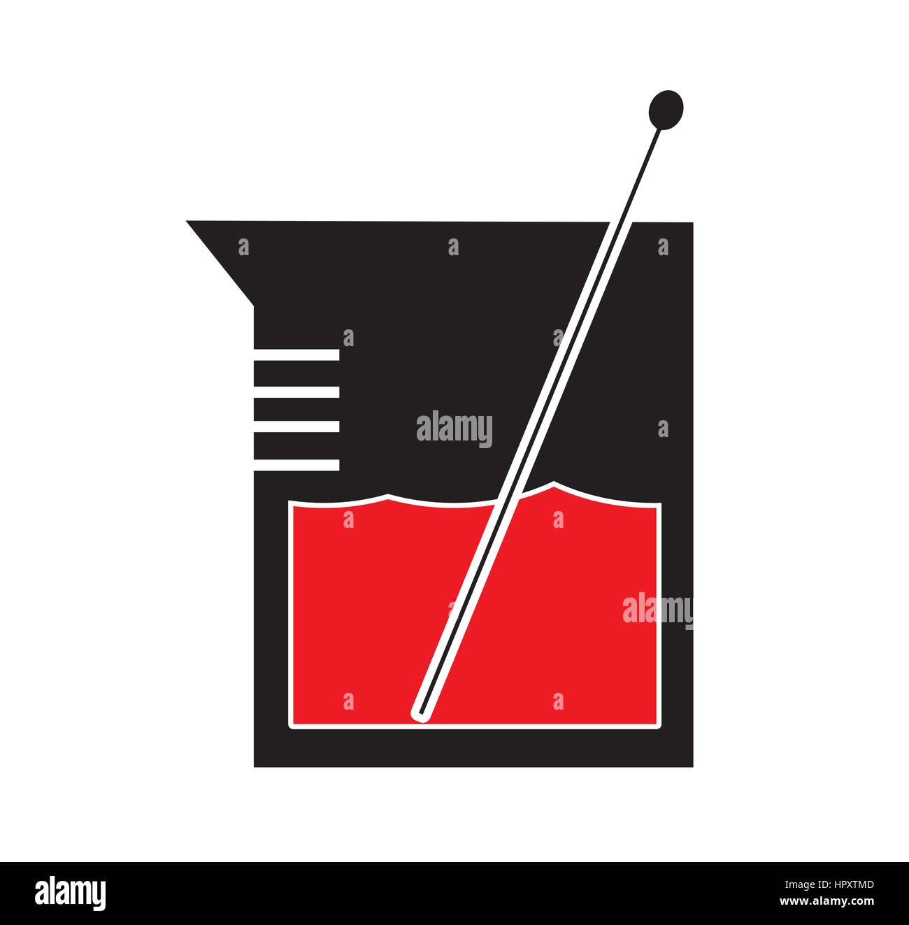 Beaker icon vector isolated in white background Stock Vector Image ...