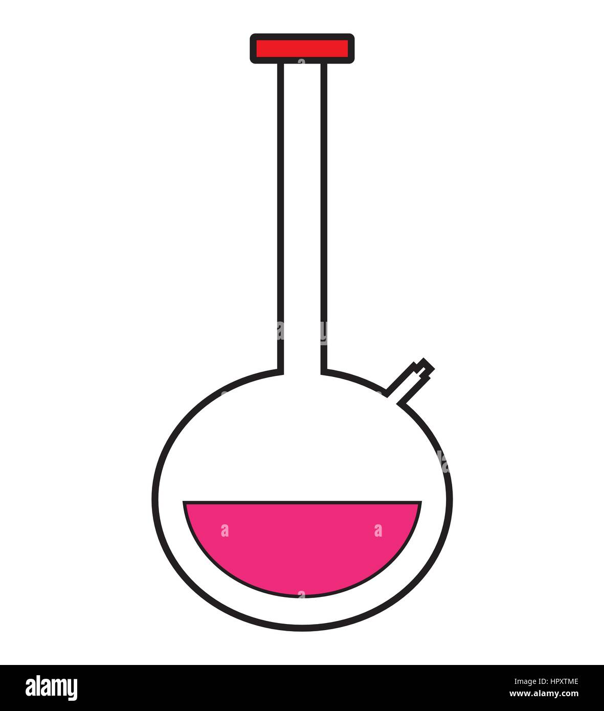 Distilling flask icon vector isolated in white background Stock Vector ...