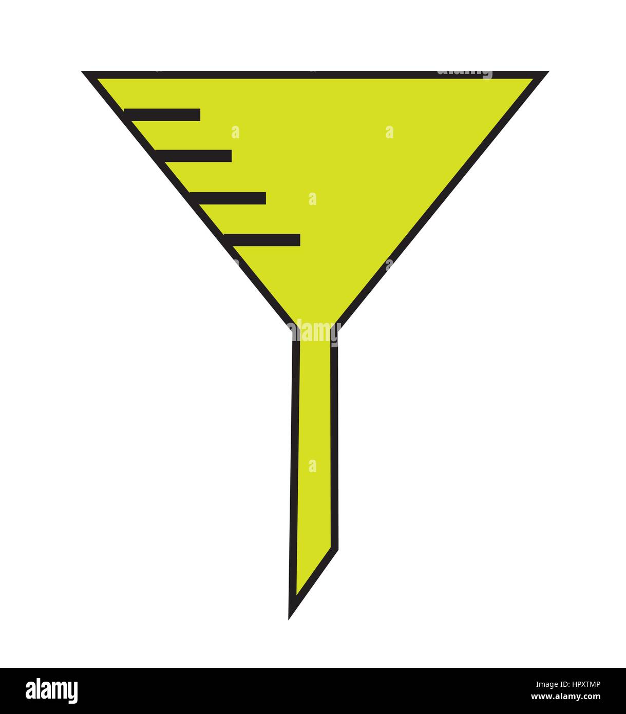 Funnel icon vector isolated in white background Stock Vector Image ...