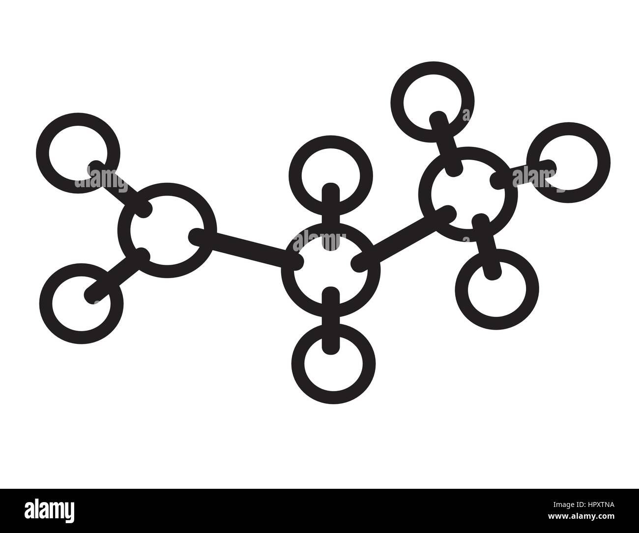 Molecule icon vector isolated white background Stock Vector Image & Art ...