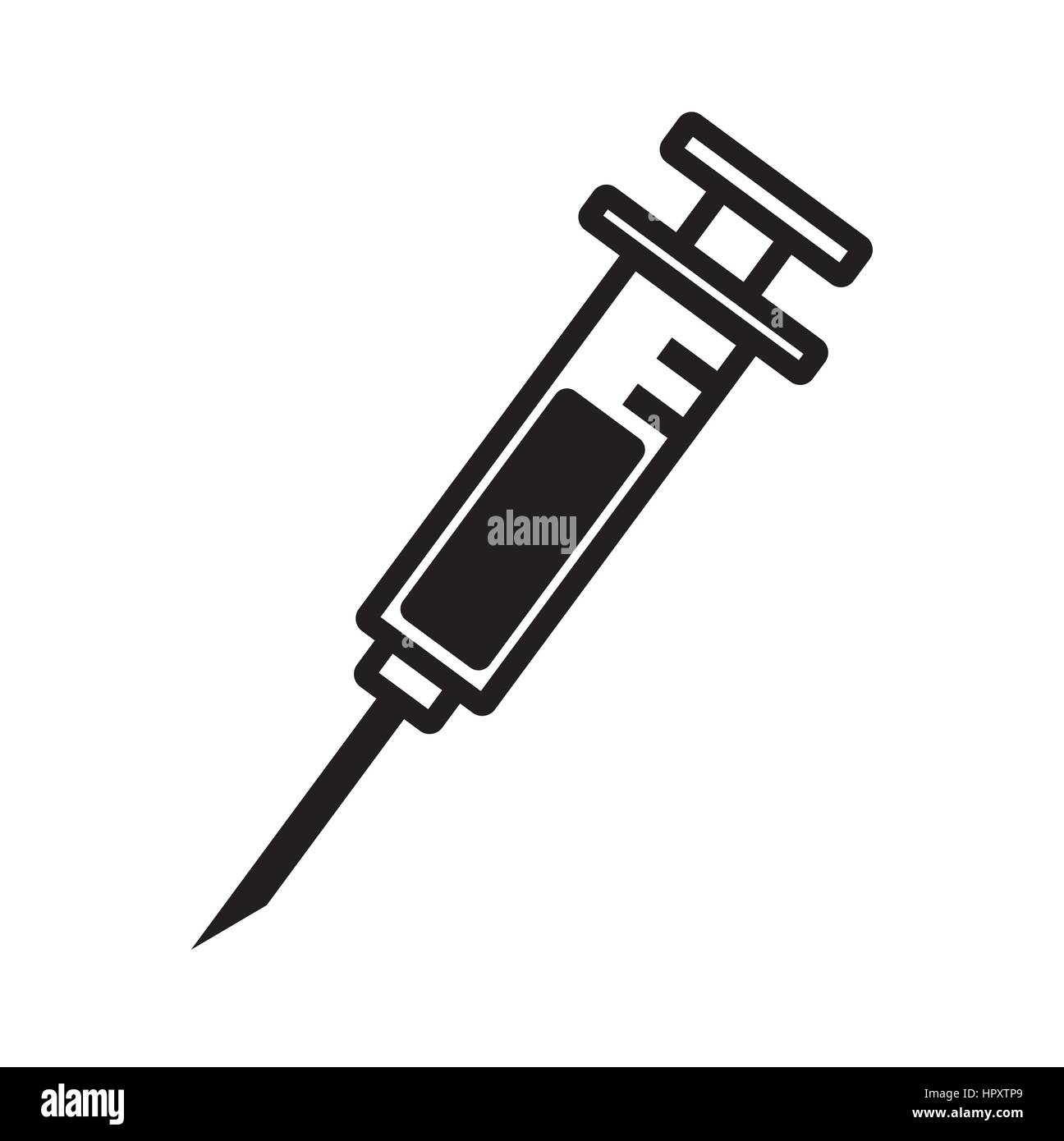 Syringe icon vector isolated white background Stock Vector Image & Art ...
