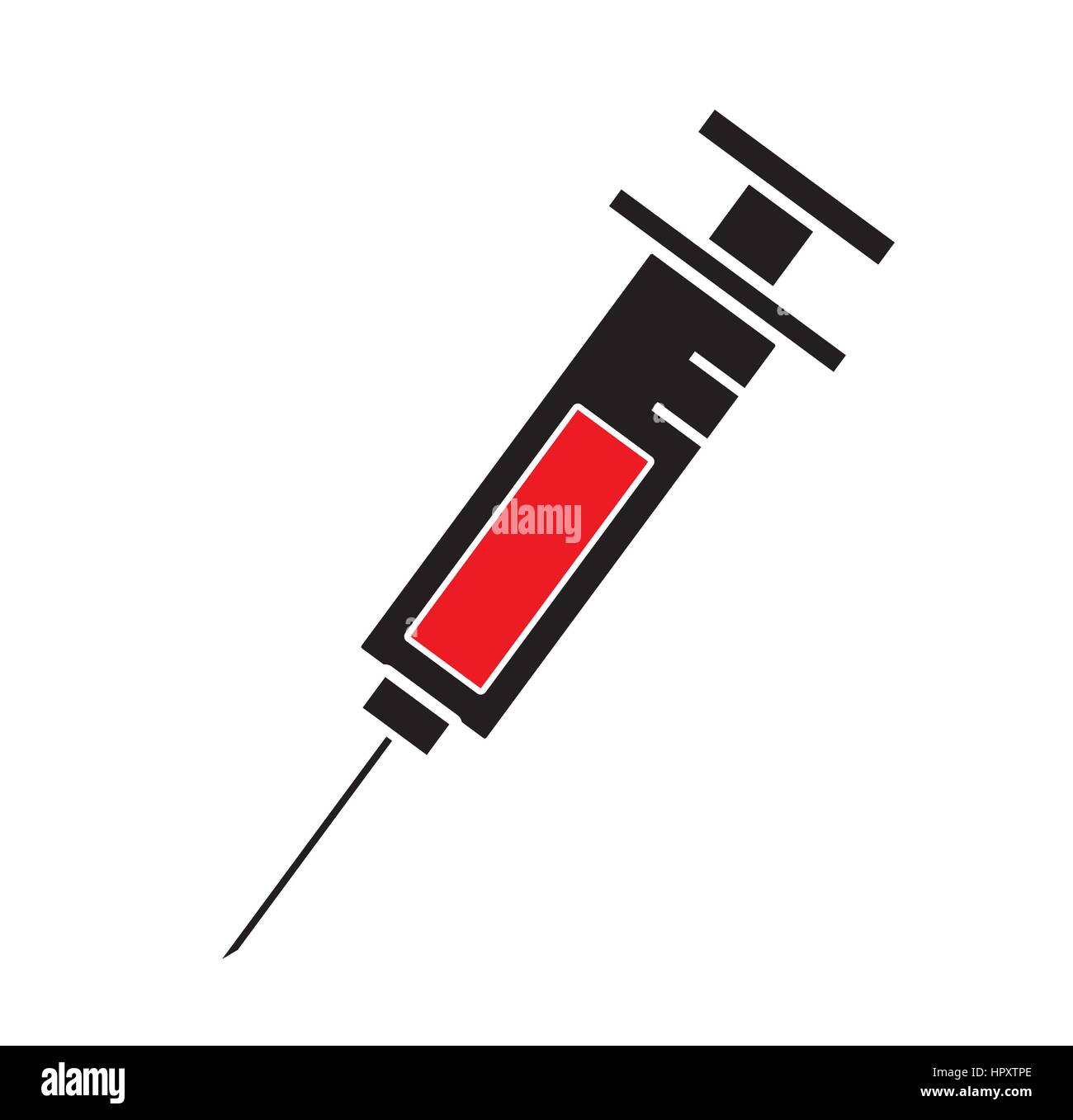 Syringe icon vector isolated white background Stock Vector Image & Art ...