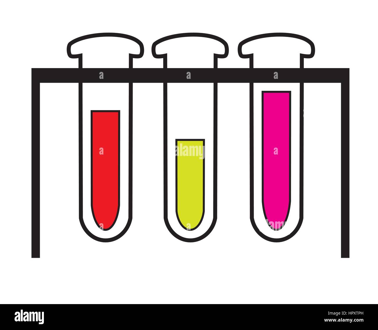 Test tubes vector vectors Stock Vector Images - Alamy