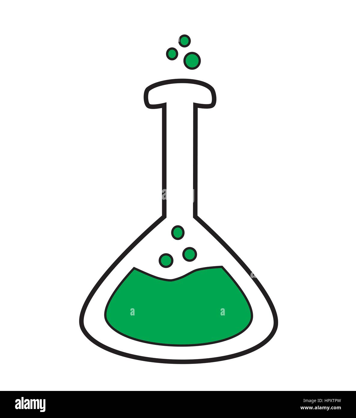 Volumetric flask icon vector isolated white background Stock Vector ...