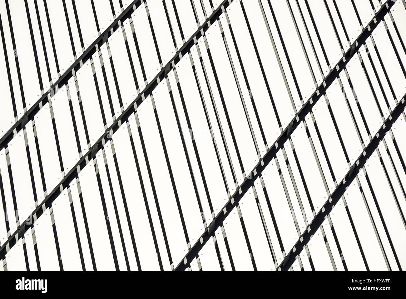 black and white aluminium architecture wall design pattern Stock Photo ...