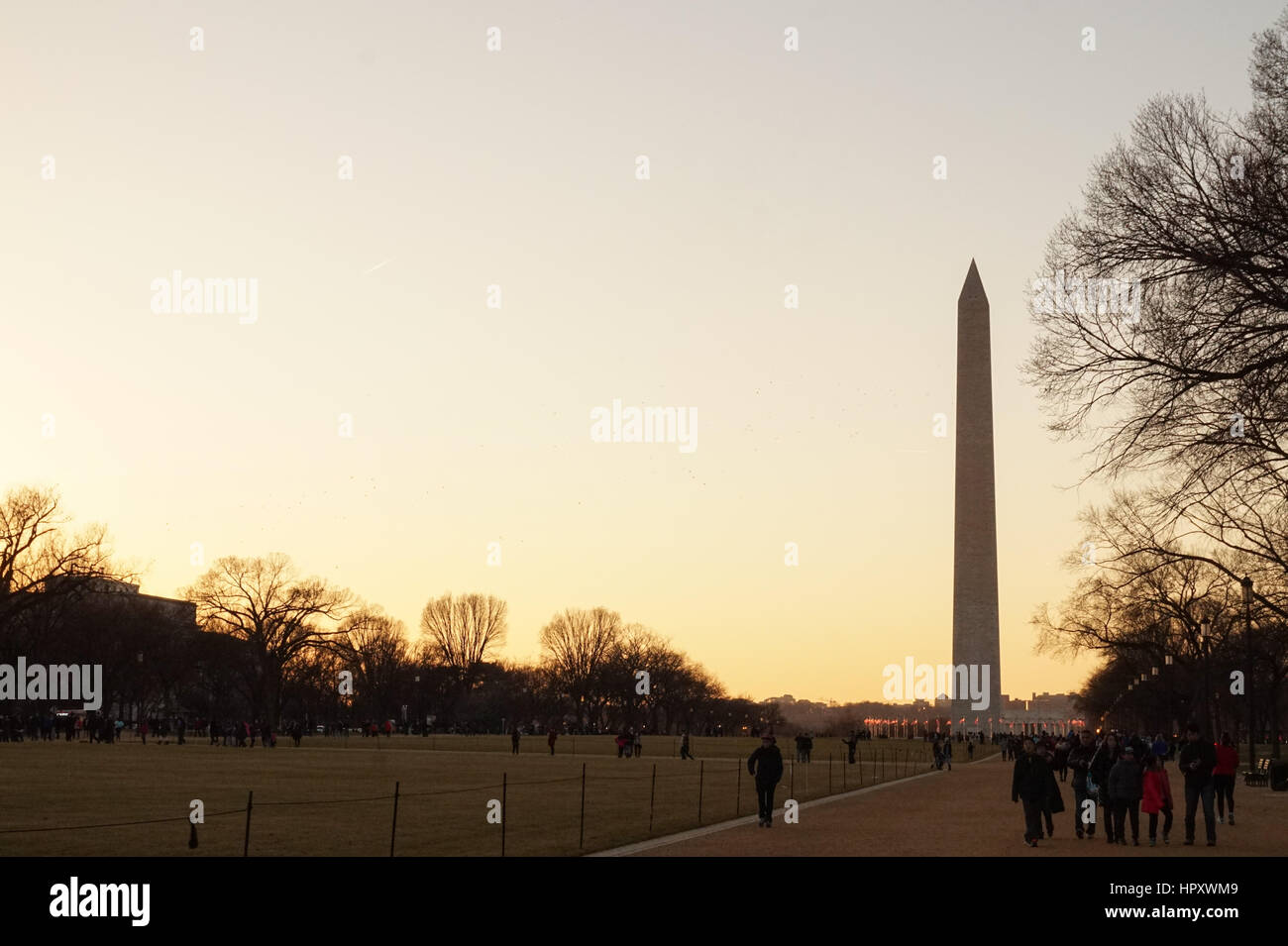 The Washington Monument at dusk, Washington DC, USA Stock Photo - Alamy