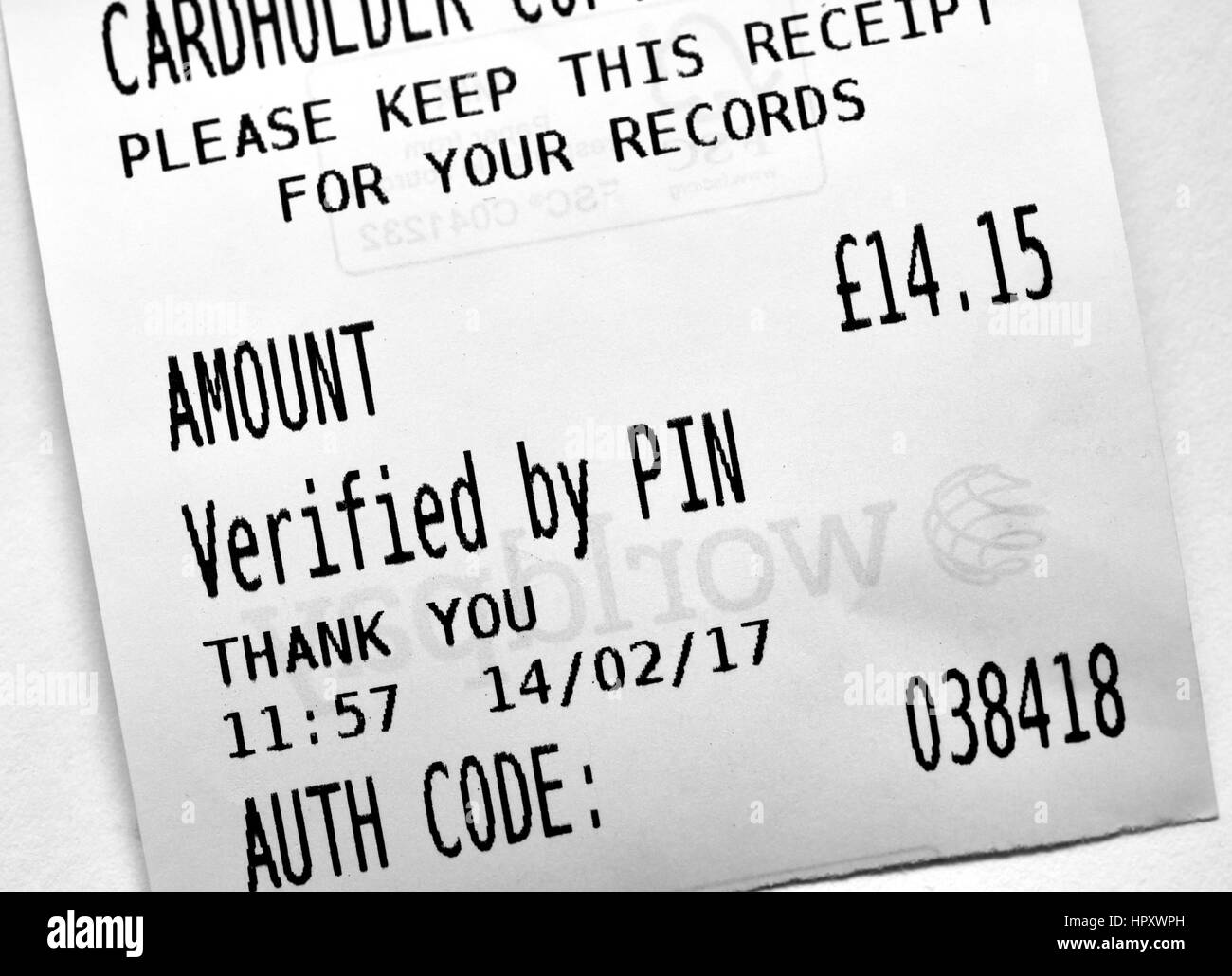 Till receipt closeup hi-res stock photography and images - Alamy