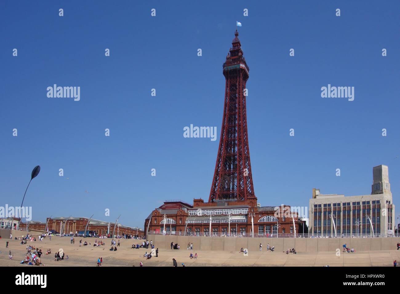 Blackpool tower beach hi-res stock photography and images - Alamy