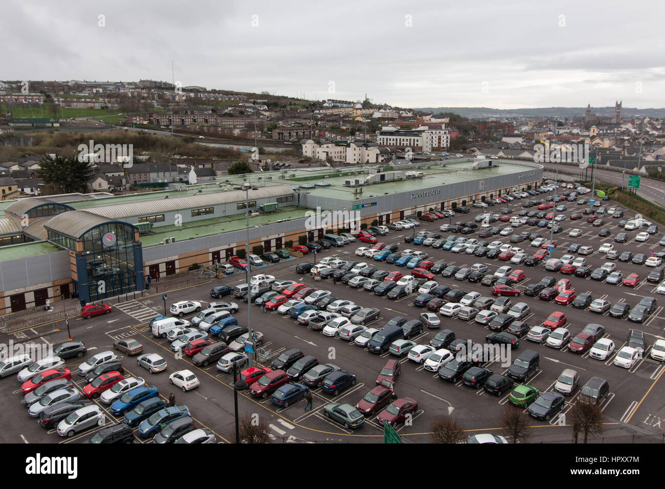 February 24th, 2017, Cork, Ireland - aerial view of part of the ...