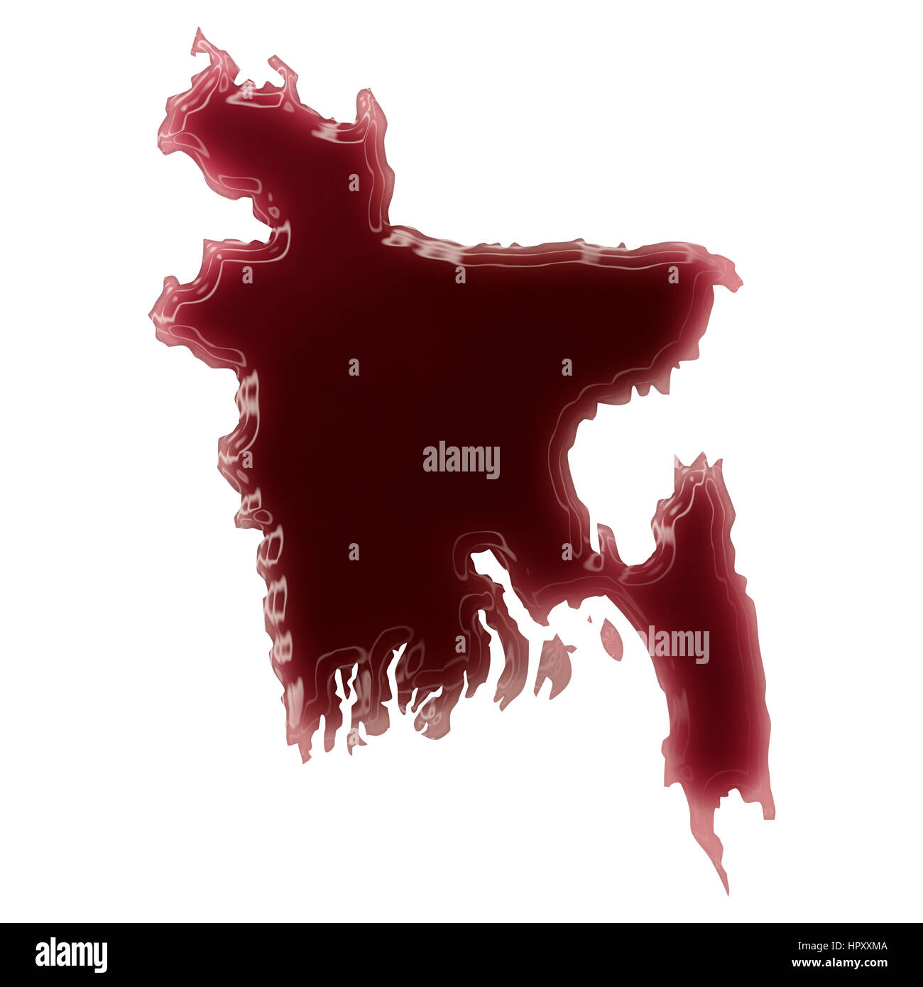 Bangladesh map outline hi-res stock photography and images - Alamy