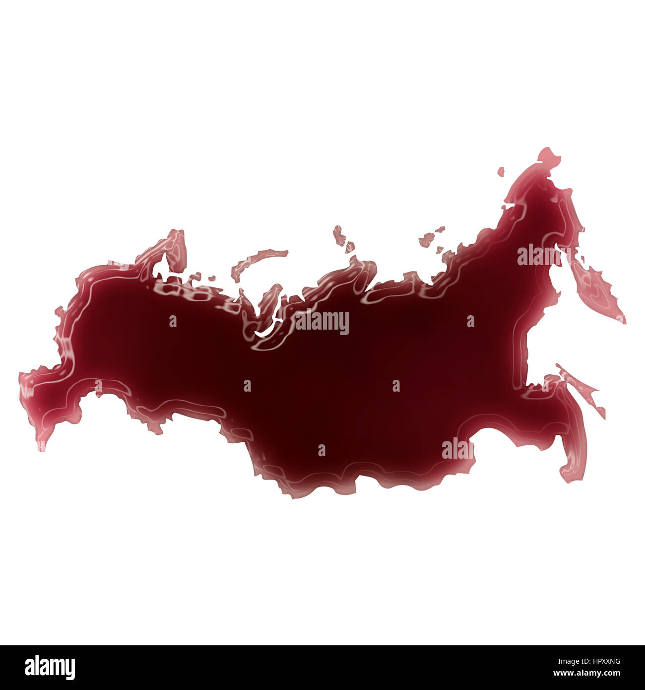 Russia map outline Cut Out Stock Images & Pictures - Alamy