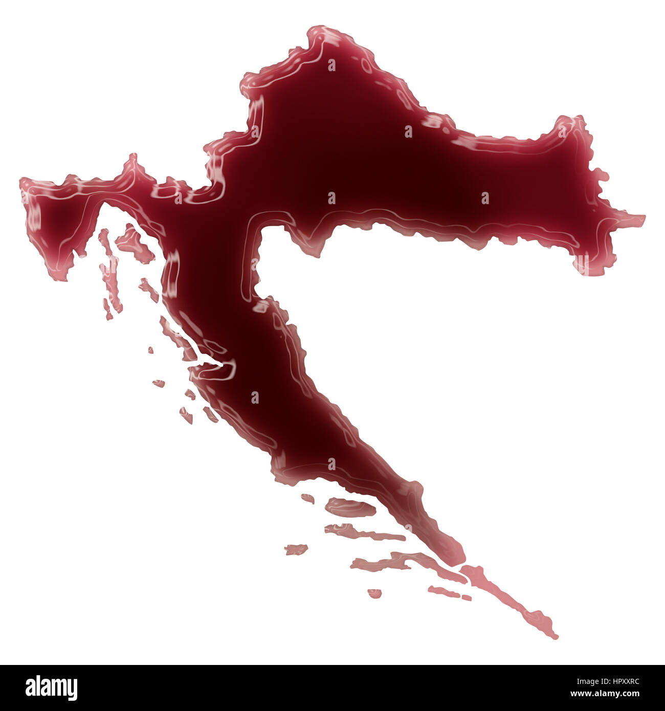 Outline map country croatia hi-res stock photography and images - Alamy