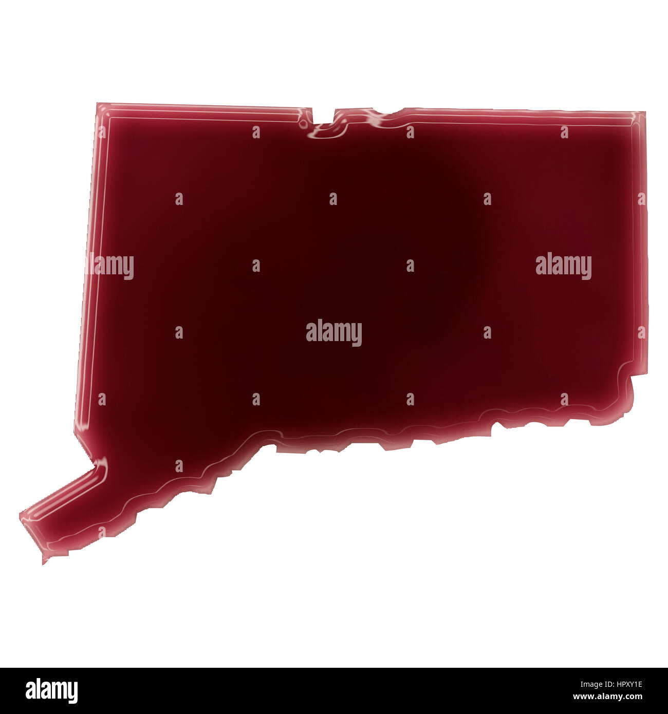 Map of connecticut state Cut Out Stock Images & Pictures - Alamy