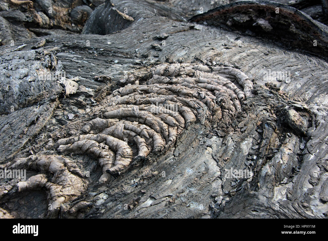 Waves of the clinker (frozen lava Stock Photo - Alamy