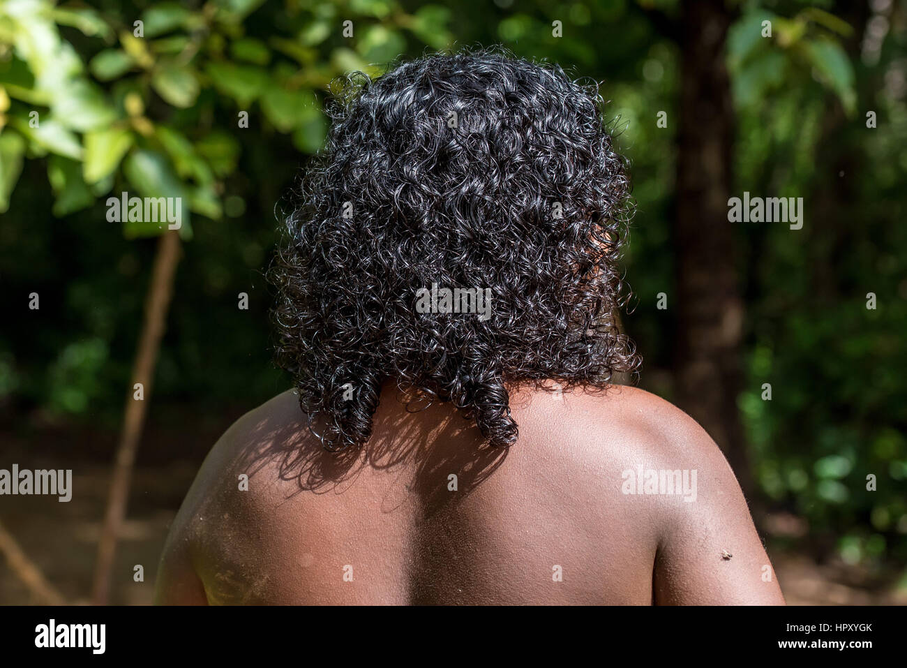 Vedda man walking in jungle. Veddas are an indigenous people of Sri ...