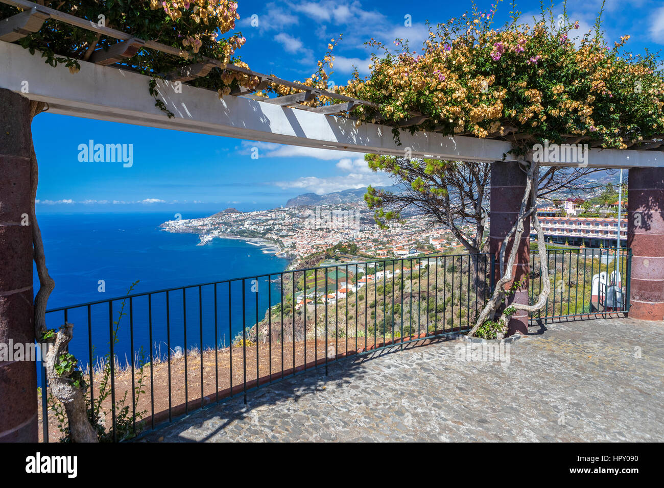 Funchal seen from Pinaculo viewpoint, Madeira, Portugal Stock Photo - Alamy