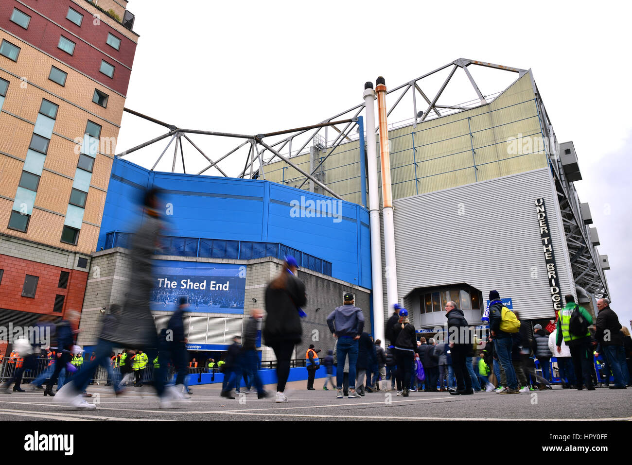 A general view as fans make their way into Stamford Bridge before the ...