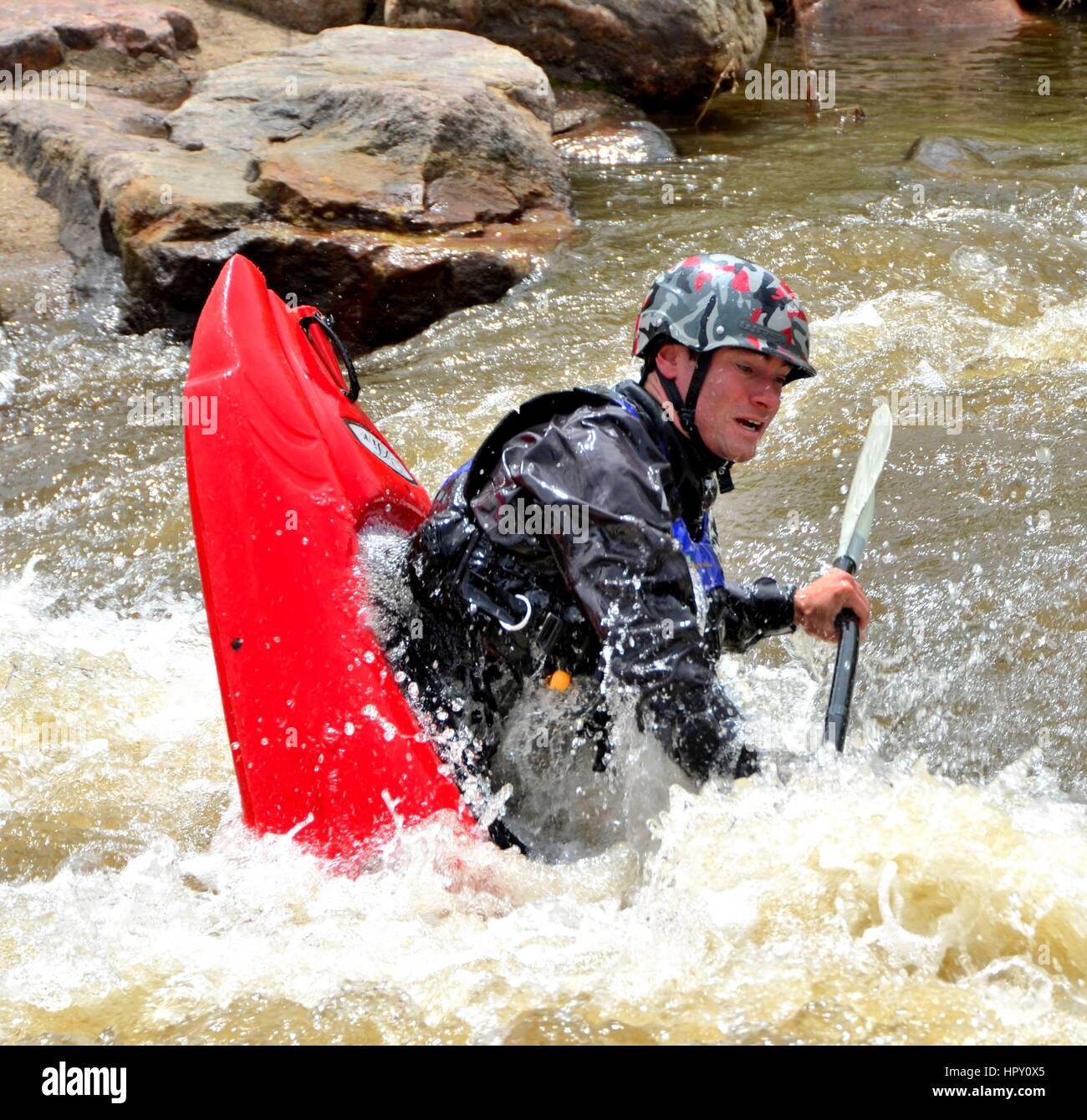 Tandem kayakers hi-res stock photography and images - Alamy