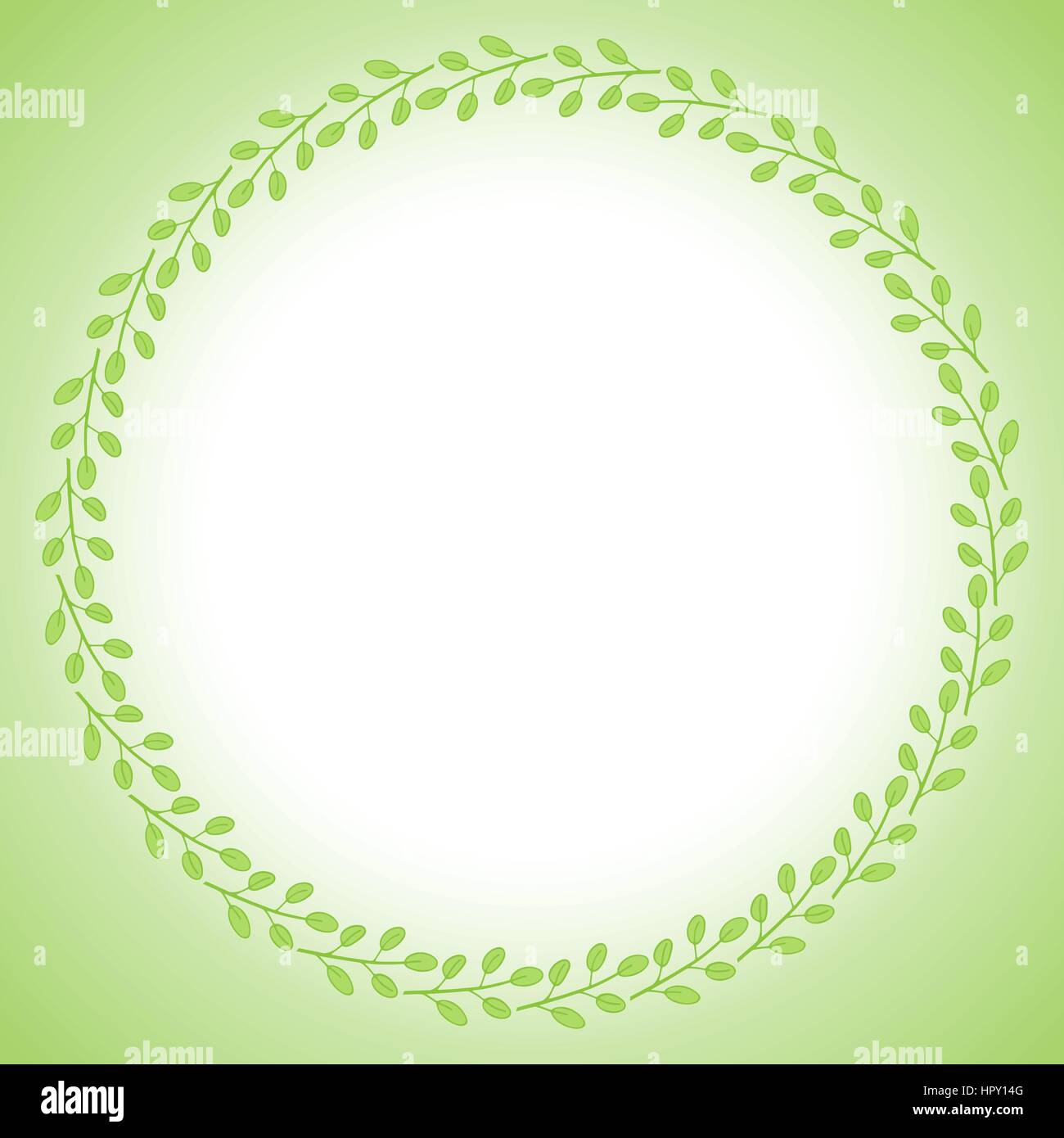 Wreath round frame made Stock Vector Images - Alamy