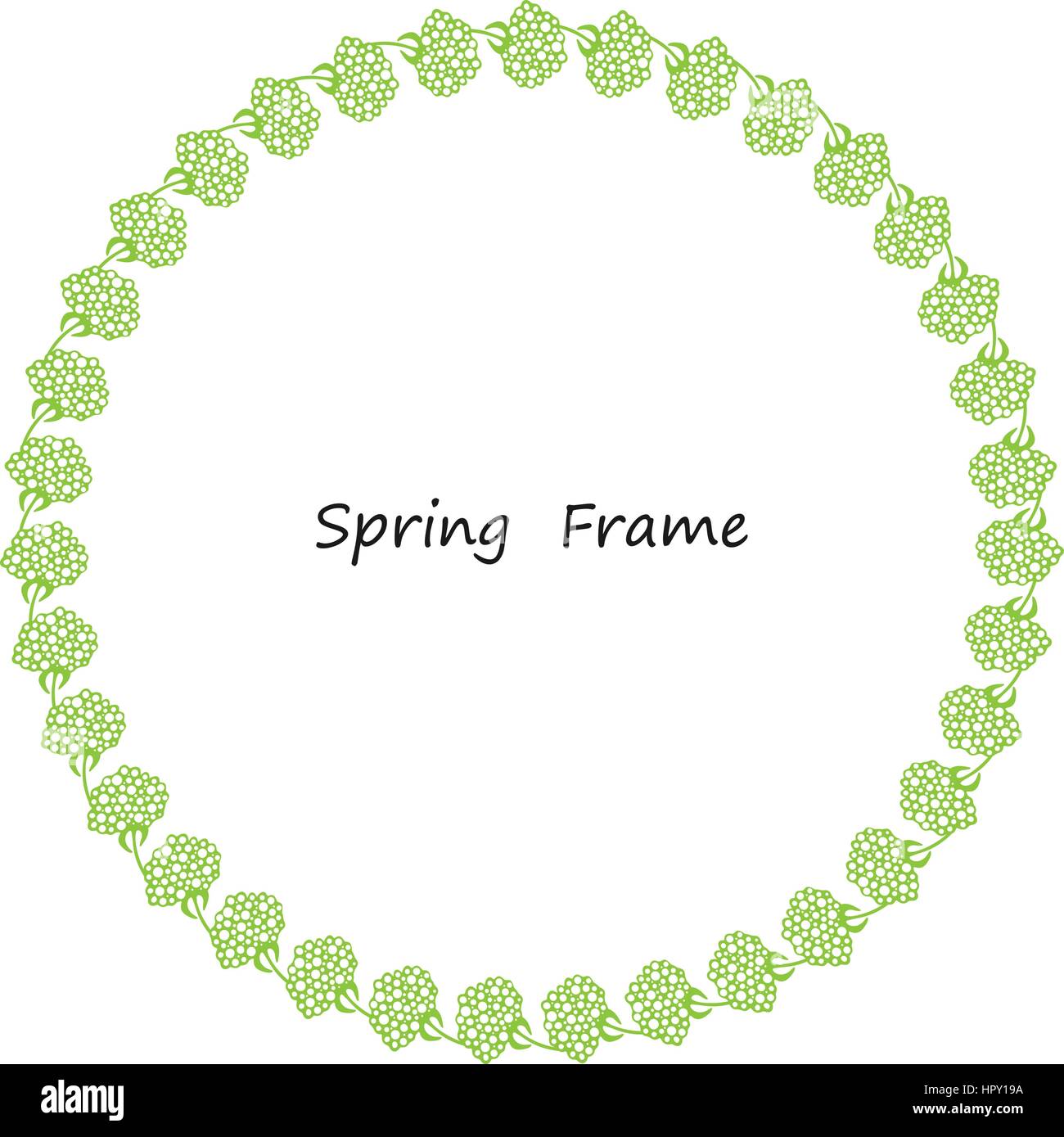 Spring frame made up of leaves Stock Vector Image & Art - Alamy