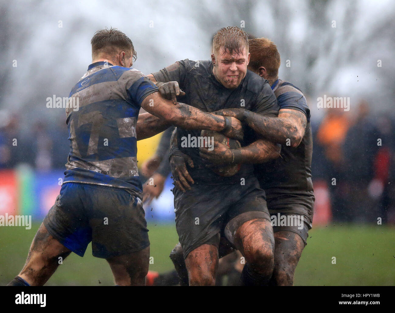 Siddal's Iain Davies (Left) tackles Toronto Wolfpack's Jack Bussey ...