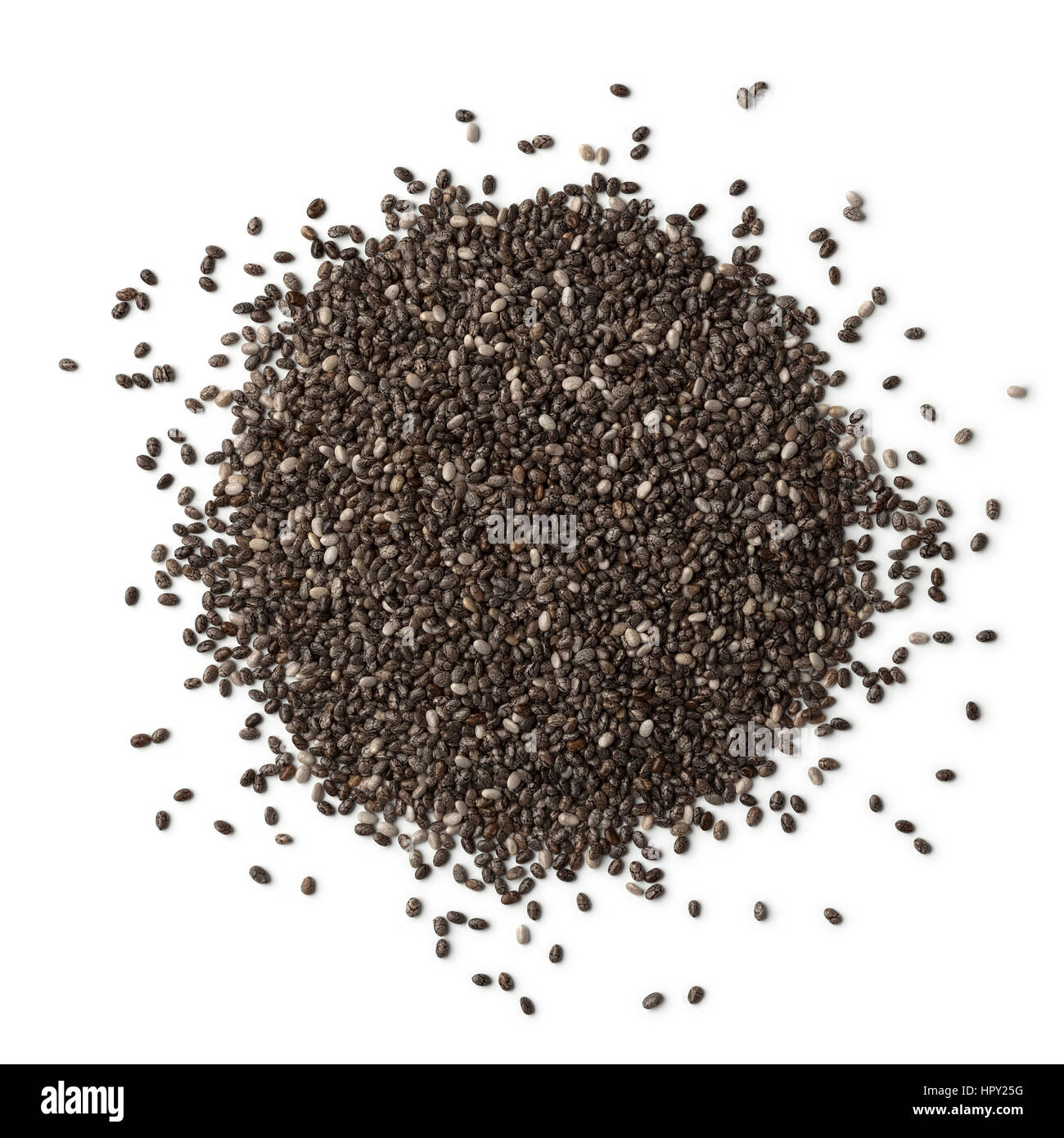Heap of chia seeds on white background Stock Photo - Alamy