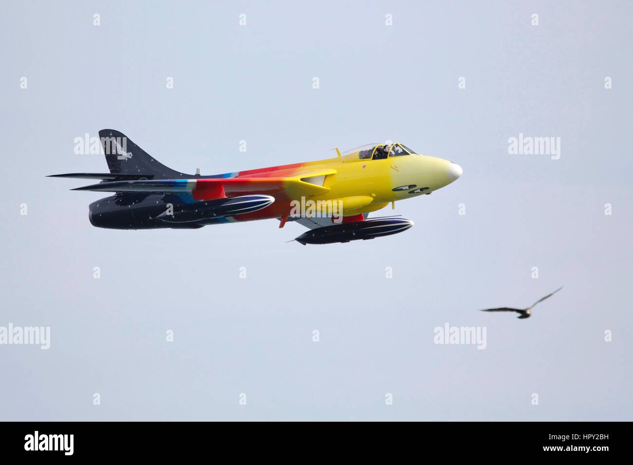 Hawker Hunter 'Miss Demeanour' Stock Photo - Alamy
