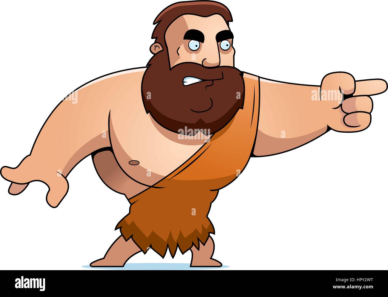 A cartoon barbarian man angry and pointing Stock Vector Image & Art - Alamy