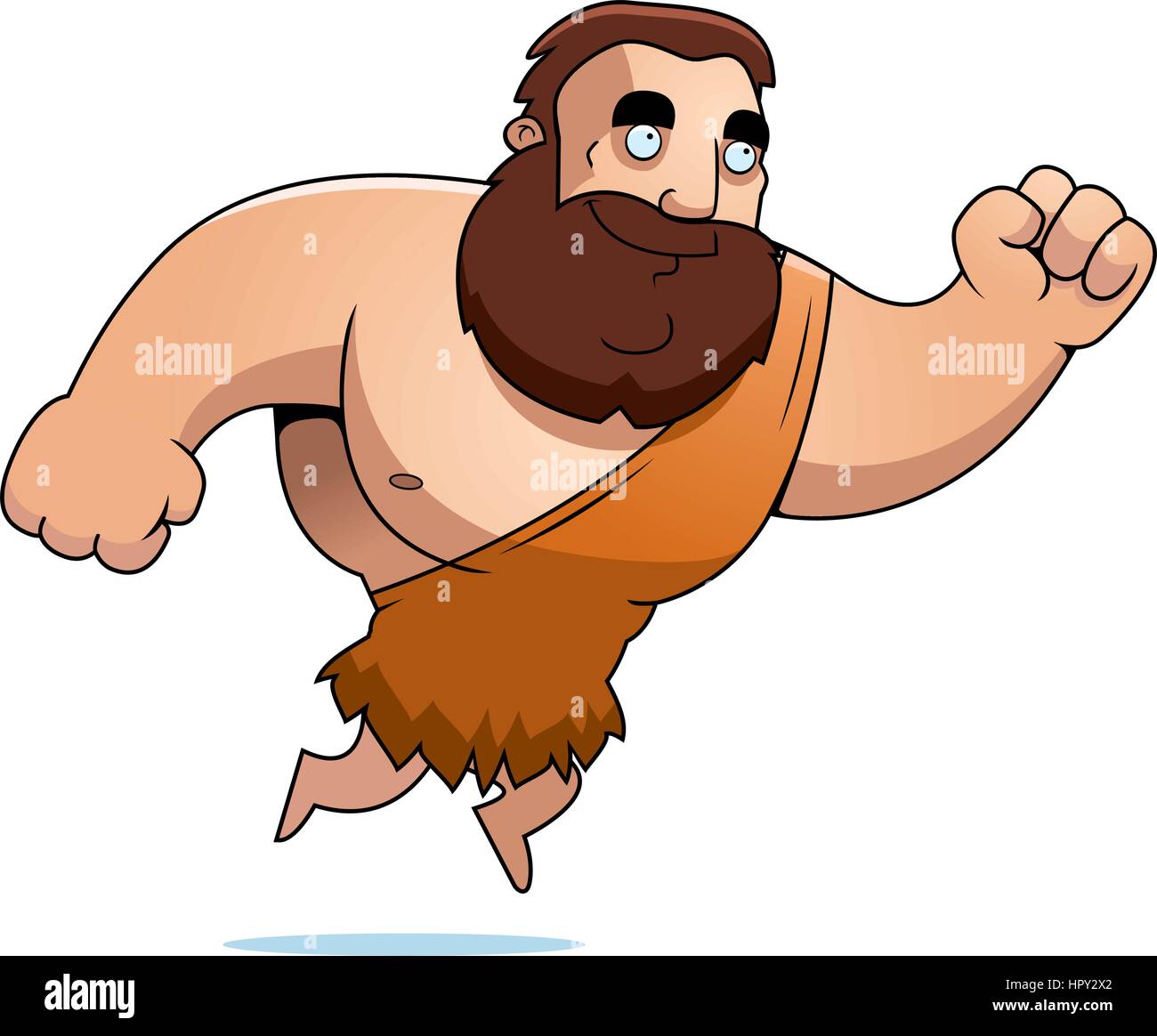 Cartoon barbarian man jumping hi-res stock photography and images - Alamy