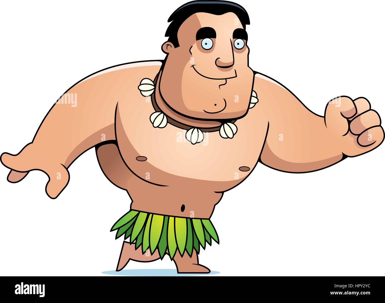 A cartoon islander man walking and smiling Stock Vector Image & Art - Alamy
