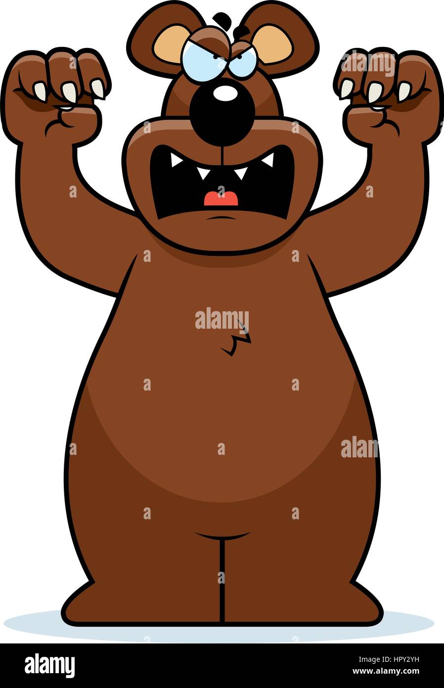 Bear attacking Stock Vector Images - Alamy