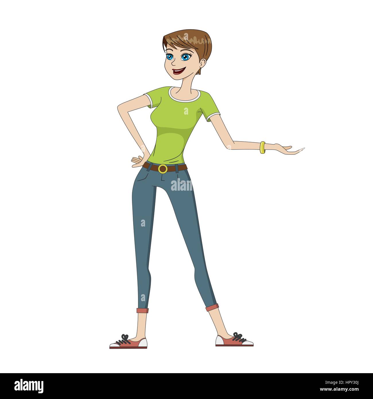Woman cartoon Cut Out Stock Images & Pictures - Alamy