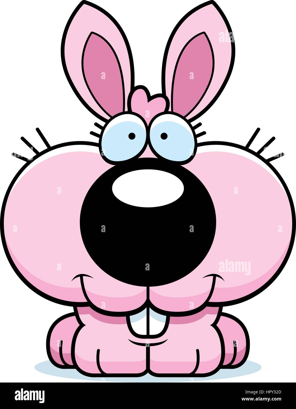 A cartoon bunny happy and smiling Stock Vector Image & Art - Alamy