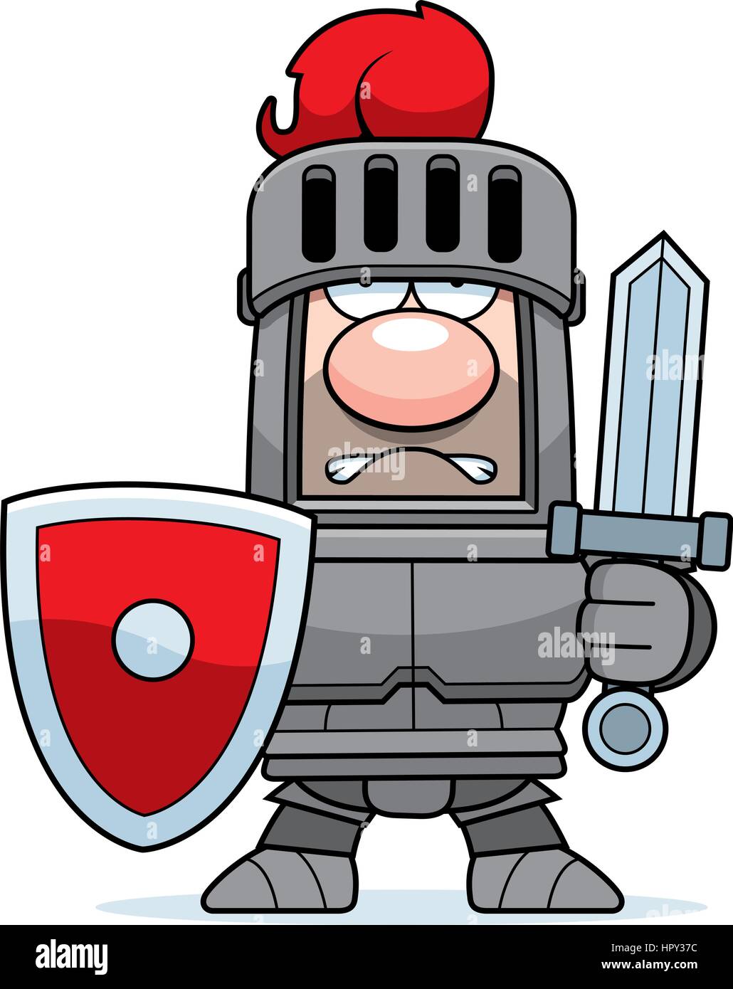 Cartoon knight in armor sword hi-res stock photography and images - Alamy
